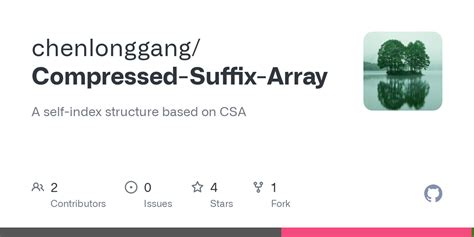 GitHub Chenlonggang Compressed Suffix Array A Self Index Structure Based On CSA