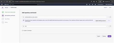 Aws Amplify App Creation Using Github Repo Enhancing S3 Static Website Hosting Dev Community