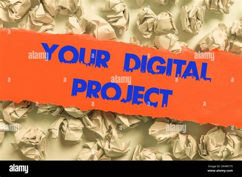Writing Displaying Text Your Digital Project Business Concept Startup