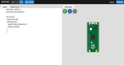 Raspberry Pi Pico On Wokwi Online Esp32 Stm32 Arduino Simulator