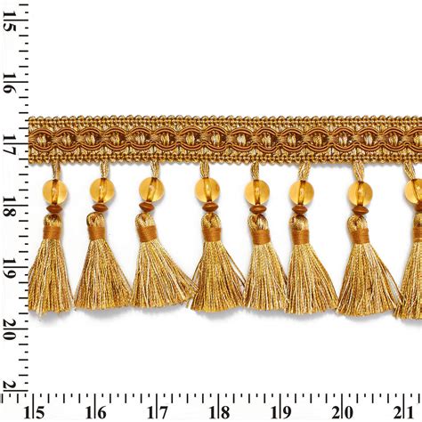 Beaded Tassel Fringe 4 Wide Polyester Trim Sold By The Yard Ebay