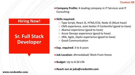 Ankur Thakker On Linkedin Hiringnow Ahmedabad Wfh Nodejs Reactjs Ahmedabadjobs