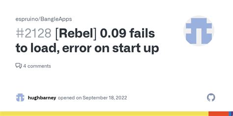Rebel 0 09 Fails To Load Error On Start Up Issue 2128 Espruino