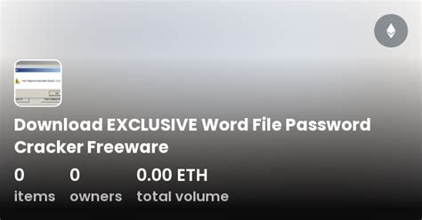 download exclusive word file password cracker freeware collection