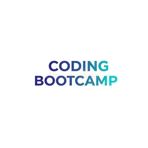 The Design Features The Words Coding Bootcamp Centered On A Plain