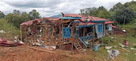 ထန်တလန်က စစ်ကောင်စီခြေကုပ်စခန်းငယ် သိမ်းပိုက်ခံရပြီးနောက် မြို့အနီး ခွာဖိုကျေးရွာကို လေကြောင်းဖ