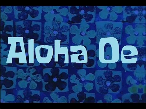 Spongebob Production Music Aloha Oe Chords Chordify
