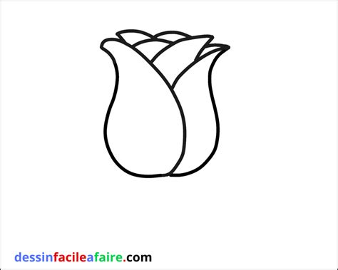 Comment Dessiner Une Rose Facile Dessin Facile A Faire