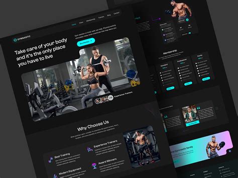 Gym Landing Page Ui Ui Design Uiux Design Behance