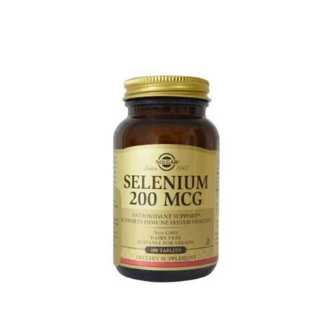 Solgar Selenium Selenium 200 Mcg X 100 Tabletas Línea Estética