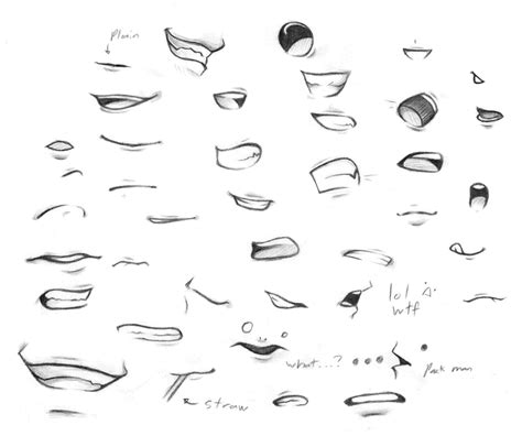 Mouths Anime Mouth Drawing Lips Drawing Smirk Face Drawing Male