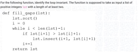 solved for the following function identify the loop