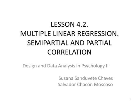 Ppt Lesson 42 Multiple Linear Regression Semipartial And Partial