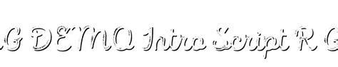 Demo Intro Script R G Shade Regular Free Fonts Helvetica Neue Font