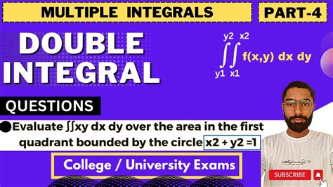 double integrals questions with explanation part 4 multiple