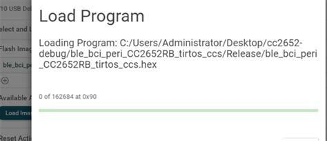 Cc2652rb Uniflash烧写问题 蓝牙论坛 Bluetooth E2e™ 设计支持