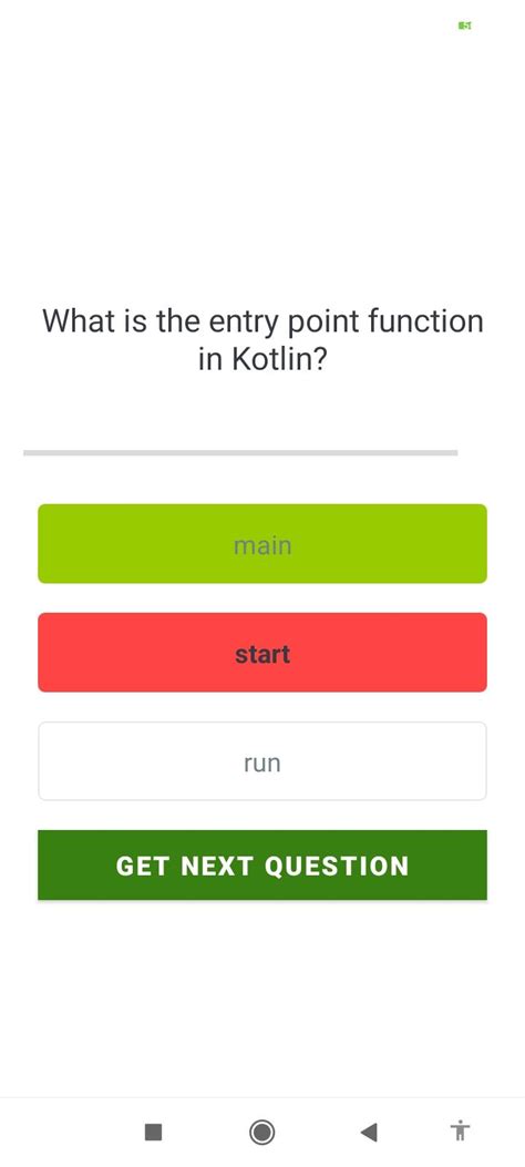 Kotlin Quiz Quiz Taking Application About Kotilin