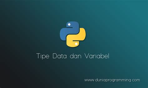 Belajar Python 5 Tipe Data Dan Variabel Dunia Programming