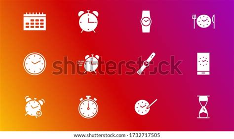 Time Clock Set Iconstimer Speed Alarm Stock Vector Royalty Free 1732717505 Shutterstock