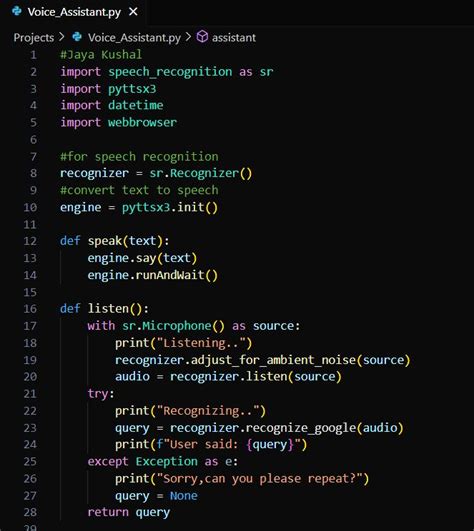 Yandarapu Jaya Kushal On Linkedin Pythoncommunity Python Voiceassistant