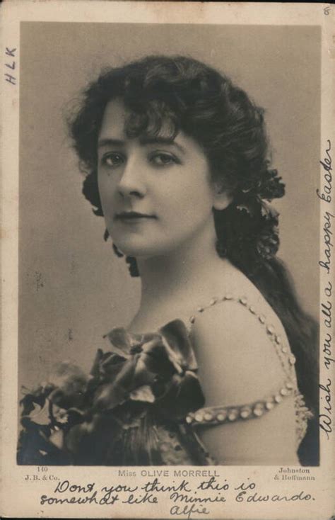 Miss Olive Morrell Actress Portrait Postcard Actresses Postcard