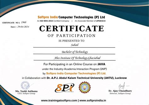 suhail on linkedin java certification industry softproindia