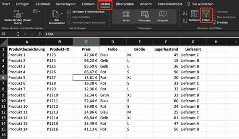 filter setzen excel so geht s