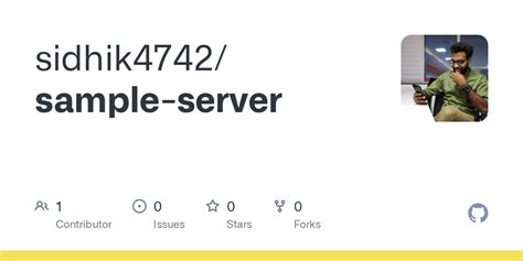 Github Sidhik4742sample Server