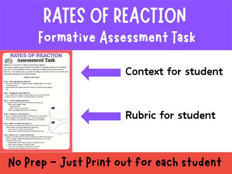 Gcse Formative Assessment For Rates Of Reaction Teaching Resources