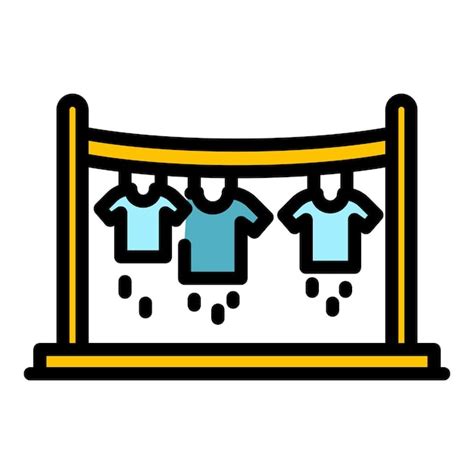 Premium Vector Drying Clothes Icon Outline Drying Clothes Vector Icon