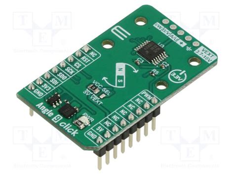 Angle 9 Click Mikroe Click Board Prototype Board Comp Aas33001 3 3vdc 5vdc Mikroe 5576