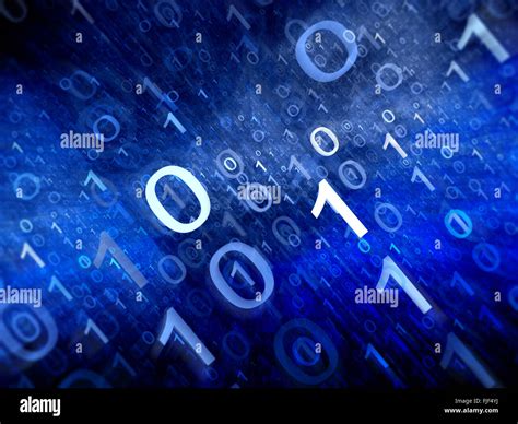3d Grid Of Big Data Binary Code Computer Generated Abstract