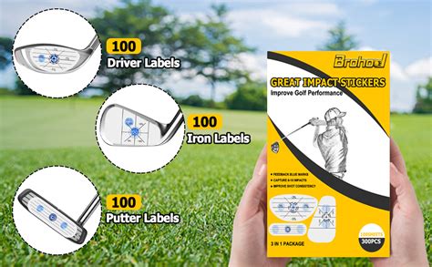 Golf Impact Tape Set 300 Pcs Self Teaching Sweet Spot And