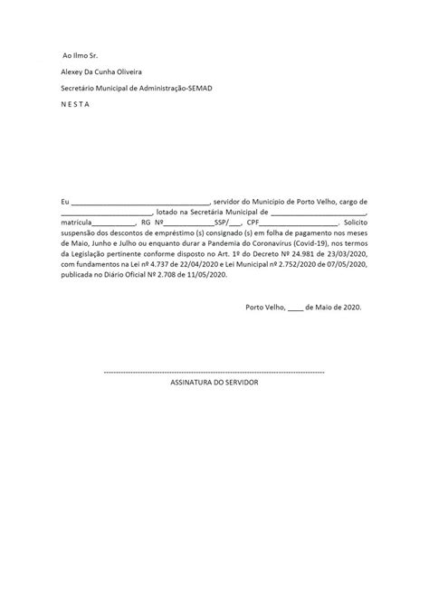 Modelo De Requerimento Padraomodelo De Requerimento Administrativo