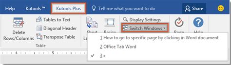 Combine Or Merge Multiple Documents Into One Window In Word