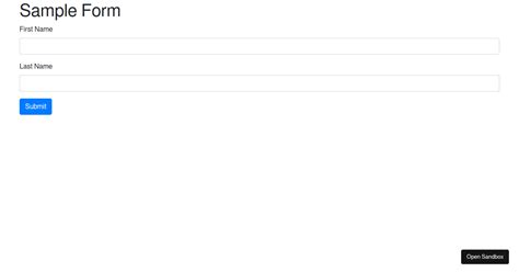 Sample Av Reactstrap Form Codesandbox