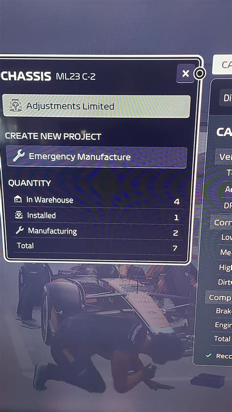 Car Parts Missing Issue Rf1manager