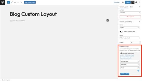 How To Create A Page Header For Blog Using The Custom Layouts Module Themeisle Docs
