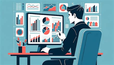 premium photo modern businessman analyzing financial data