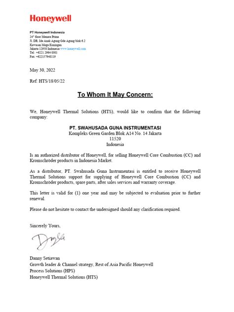 Honeywell Pt Swahusada Pdf Business Honeywell Pt Swahusada Pdf Business