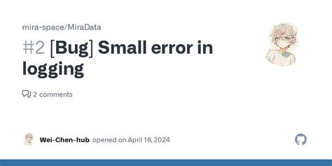Bug Small Error In Logging · Issue 2 · Mira Spacemiradata · Github