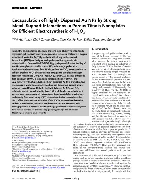 encapsulation of highly dispersed au nps by strong metal support