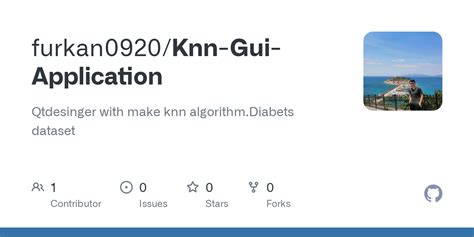 github furkan0920 knn gui application qtdesinger with make knn