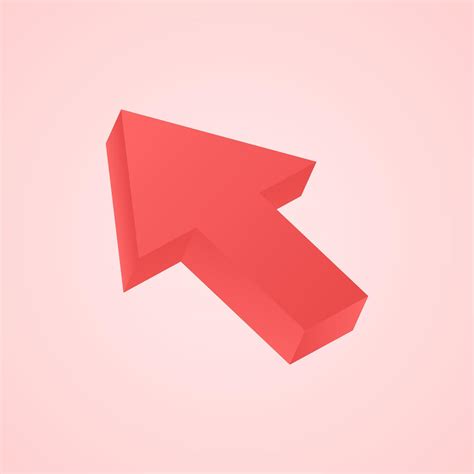 3d Arrow Icon Realistic Vector Concept Isolated 7100377 Vector Art At