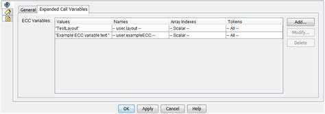 Configuration Of Call Peripheral Variables And The Expanded Call