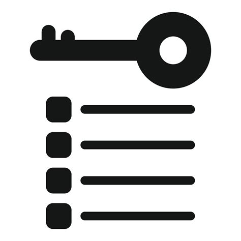 Key Unlocking Multiple Checkboxes On A Checklist 47636658 Vector Art At