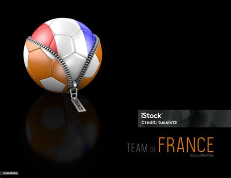 3d 그림의 축구공 검은 배경에 고립 된 프랑스 국기와 함께 가죽에 대한 스톡 사진 및 기타 이미지 가죽 경쟁 공 스포츠 장비 Istock