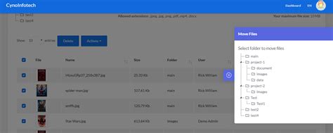 laravel advanced files and users management by cynoinfotech codecanyon