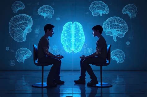 Intelligent Ai And Mental Health Utilizing Advancements In Machine Learning Stock Illustration