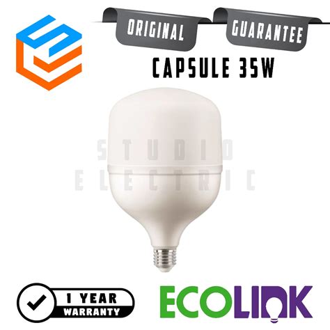 Jual Lampu Led Ecolink Bulb Capsule 35 Watt Bohlam E27 Putih 35w 35 W Shopee Indonesia
